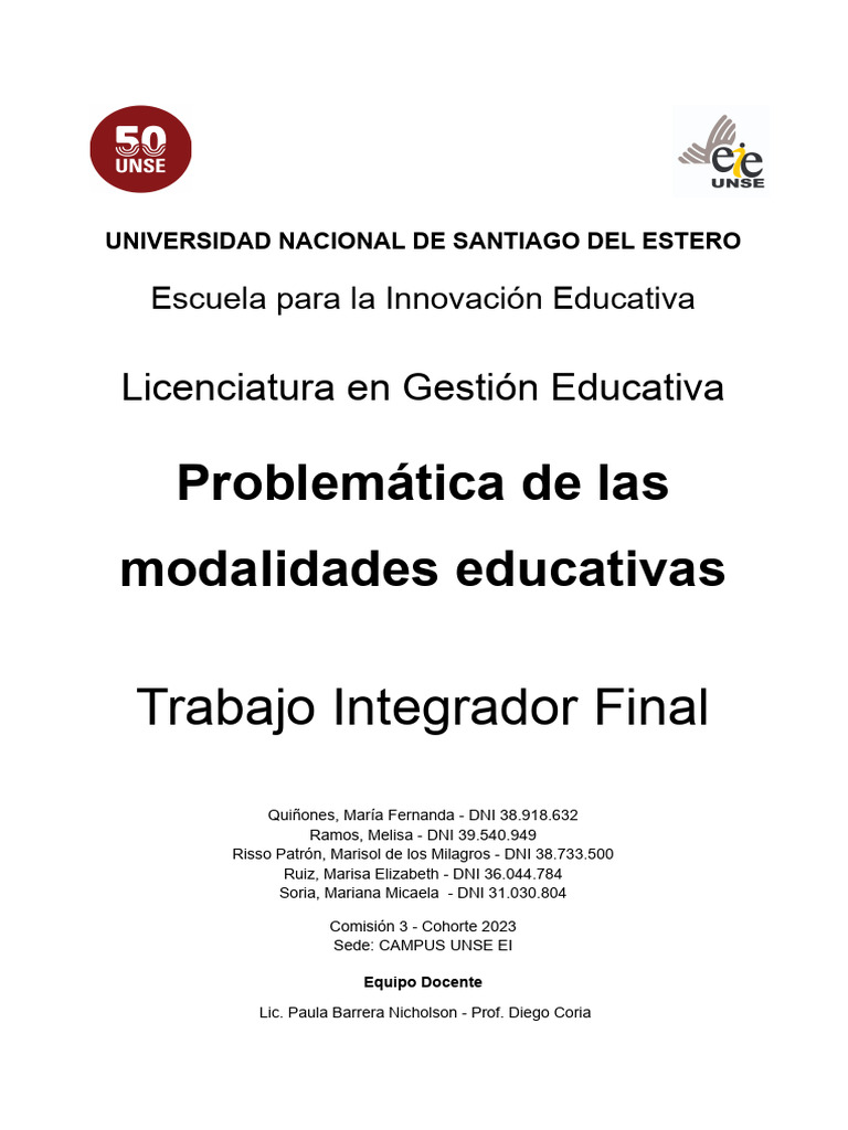 Trabajo Integrador Final | PDF