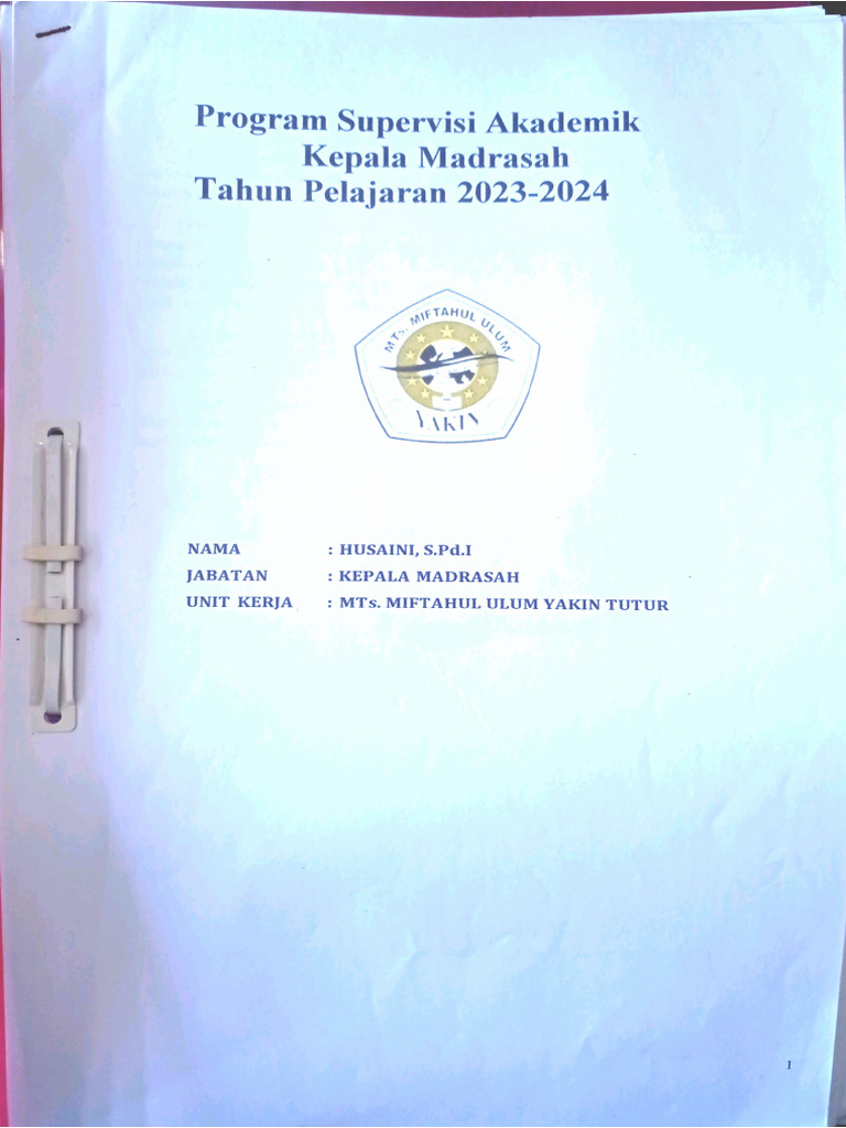 Program Supervisi 23-24 | PDF