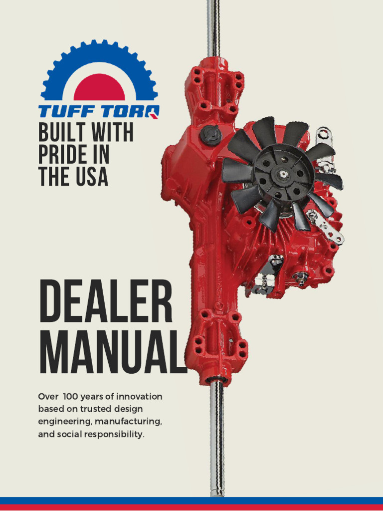 Tuff Torq Dealer Manual 2019 | PDF