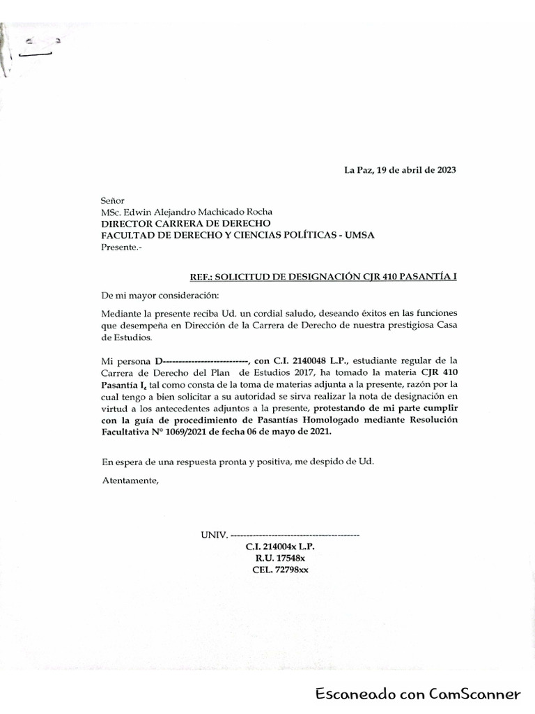 Modelos de Cartas | PDF