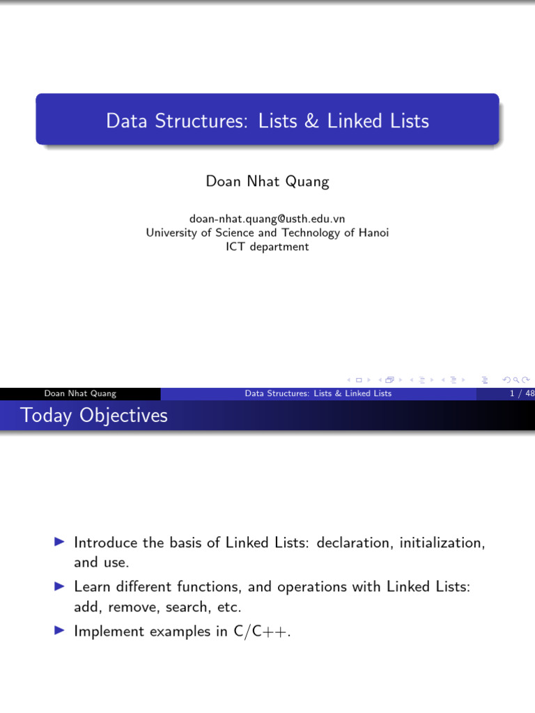 03 Linked Lists | PDF