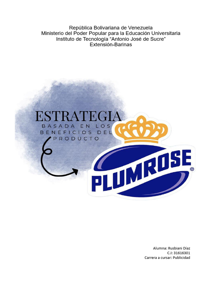 Estrategia Plumrose Venezuela PDF | PDF