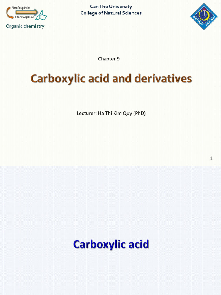 Chapter 9. Carboxylic acid | PDF