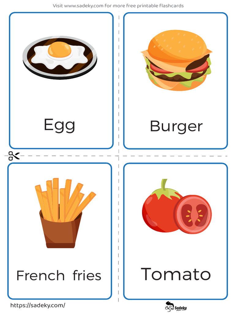 food-flashcards-printable | PDF