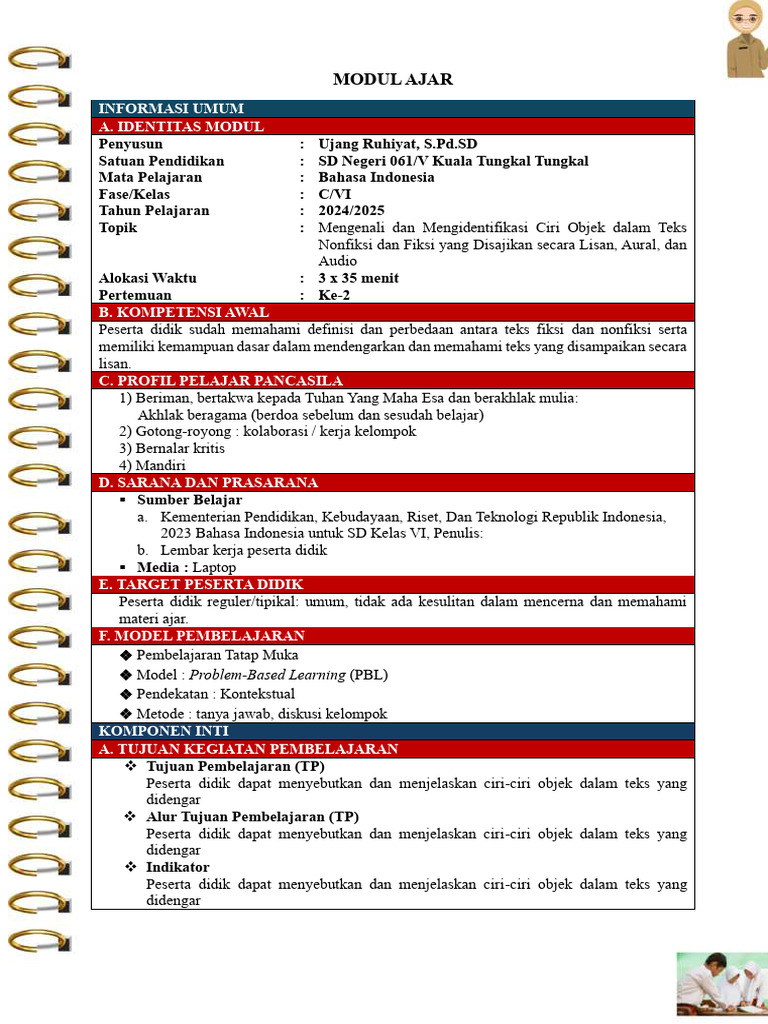 Modul Ajar Bi Pertemuan 2 | PDF