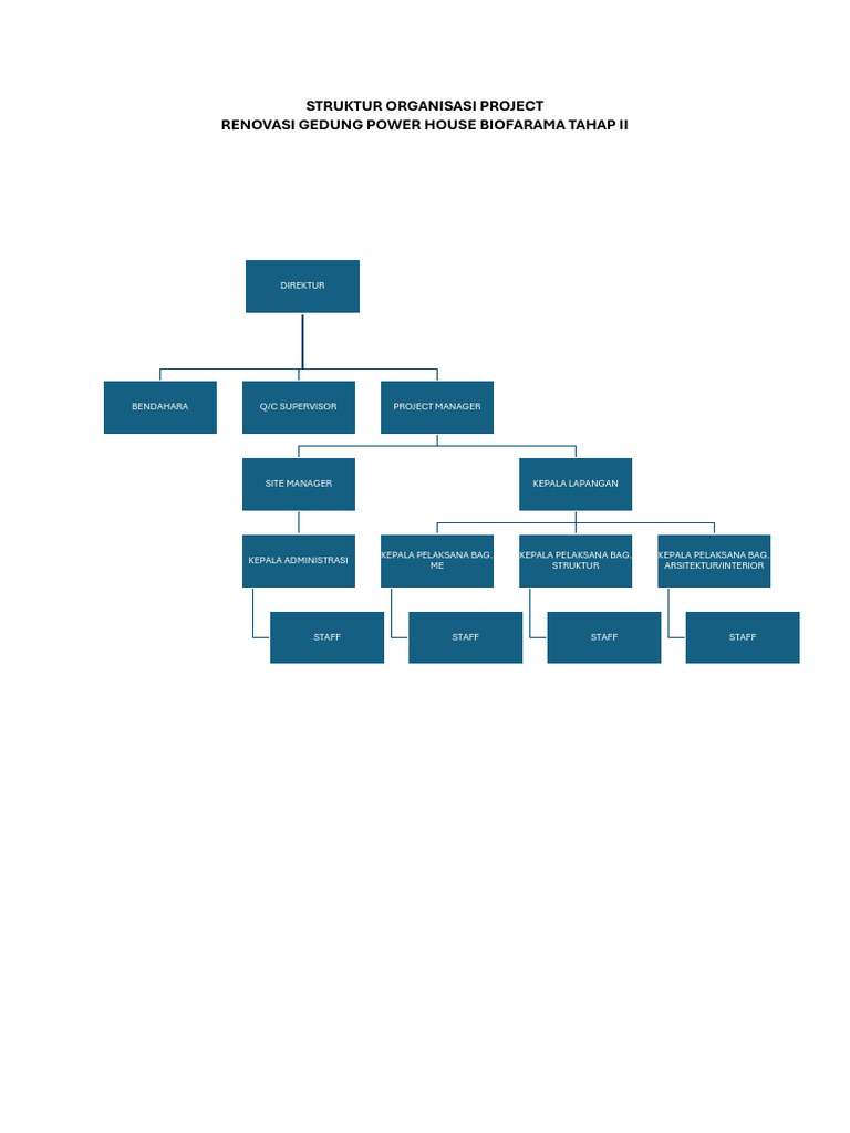 Struktur Organisasi Project | PDF
