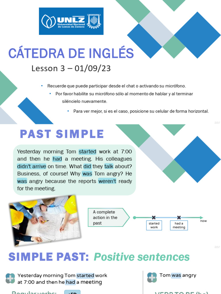 Lesson 3 - Past Simple and Continuous | PDF