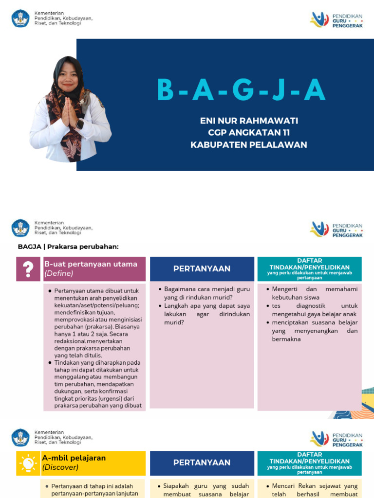 Kerangka Tahapan BAGJA | PDF