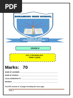 Technology - Grade 8 PAT Term 3 (2023) | PDF | Mining