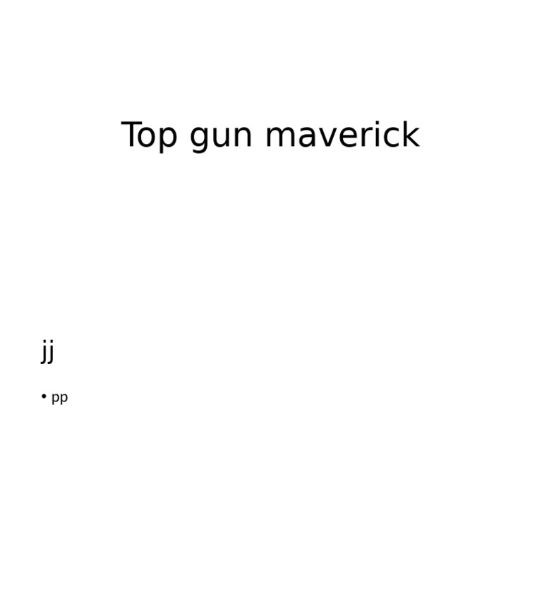 Top Gun Maverick | PDF