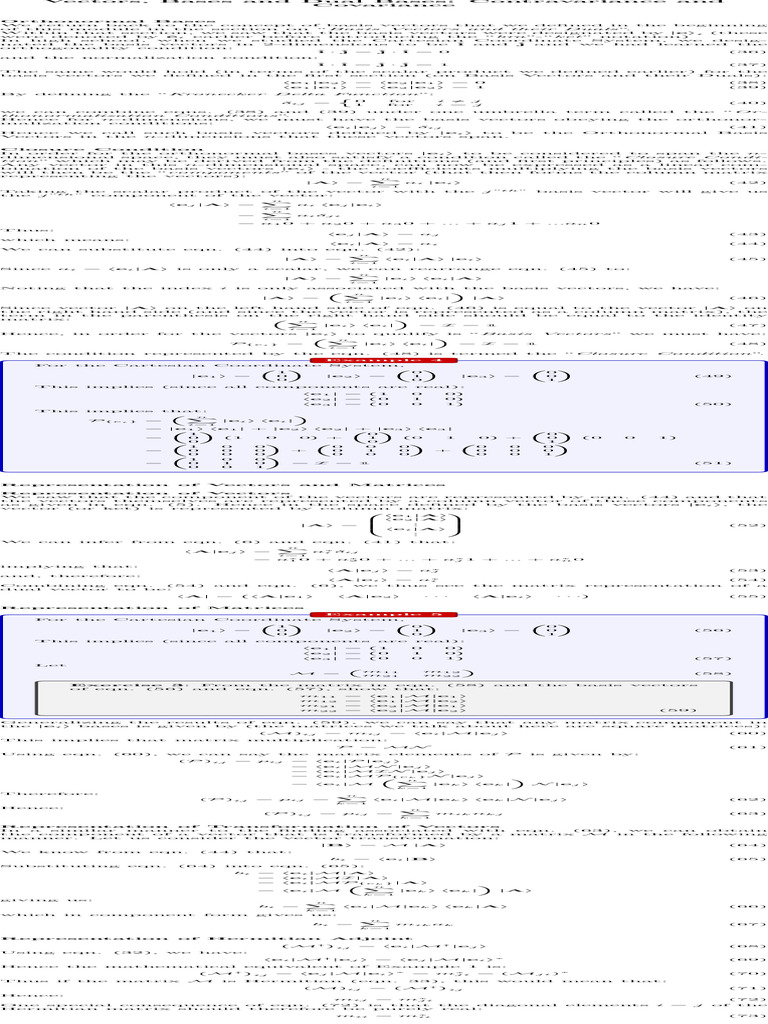 PH7221 0100 03 Bases Vectors and Orthonormality | PDF | Euclidean ...