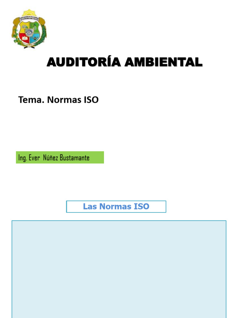 Tema 5. Normas ISO | PDF