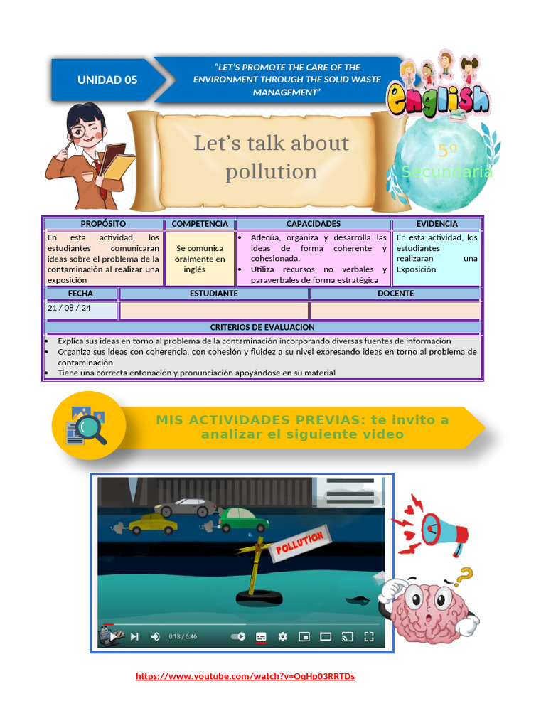 5°act 03-Ingles-U5 | PDF