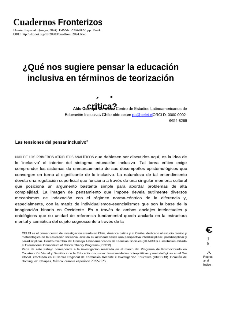 Que Nos Sugiere Pensar La Educacion Inc | PDF