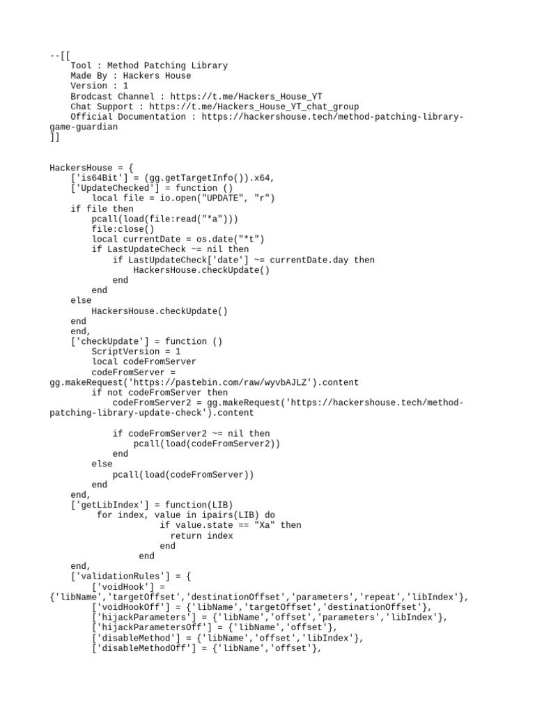 Methodpatchinglibraryv1lua Pdf 9598