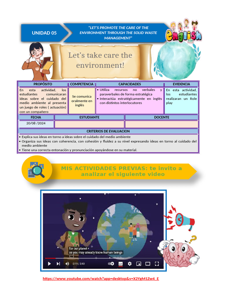 4°act 03-Ingles-U5 | PDF