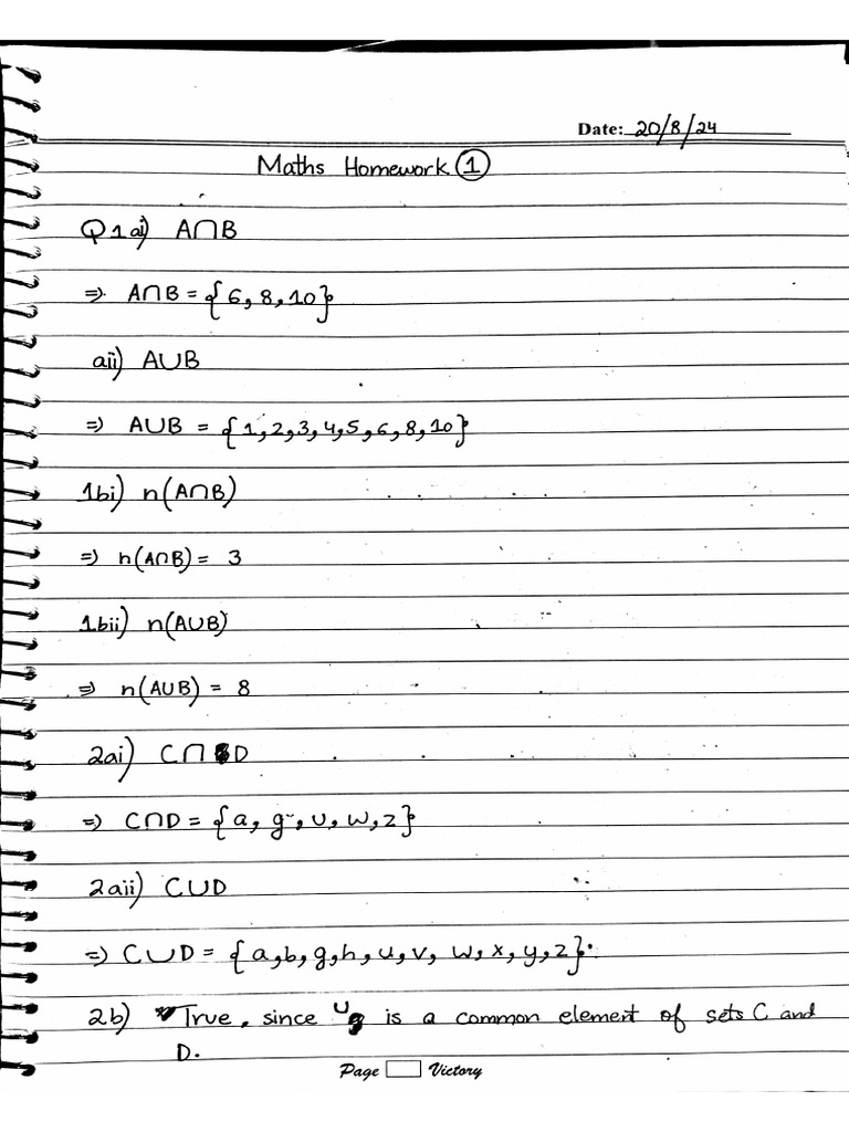 Mathematics HW1 | PDF