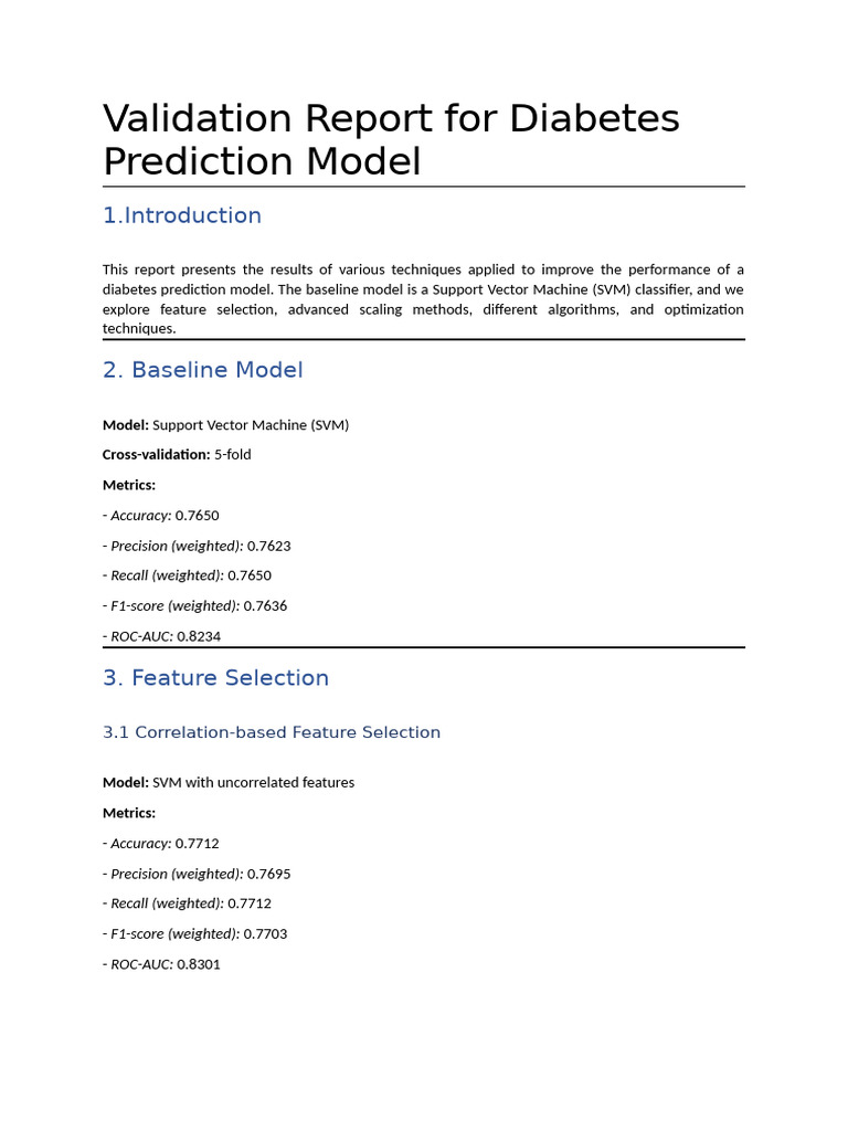 Validation Report | PDF