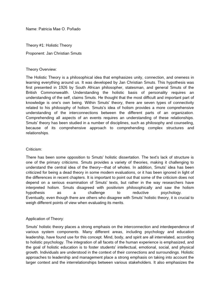 Theory Overview | PDF