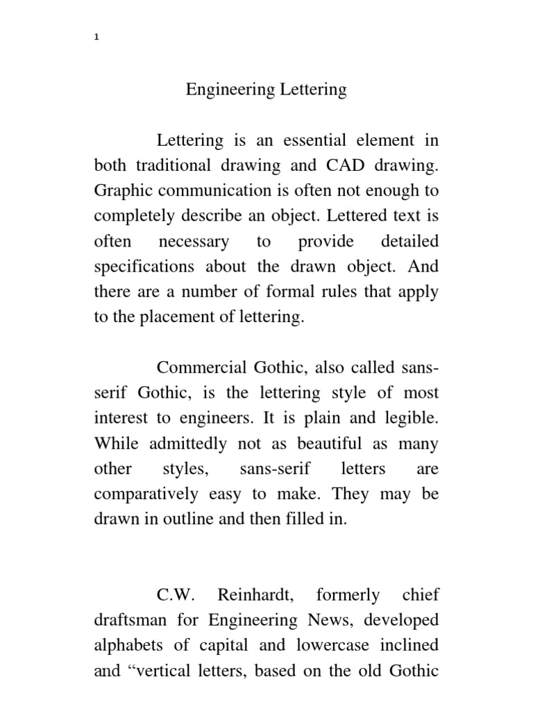DRAW10W - Engineering Lettering | PDF | Sans Serif | Letter Case