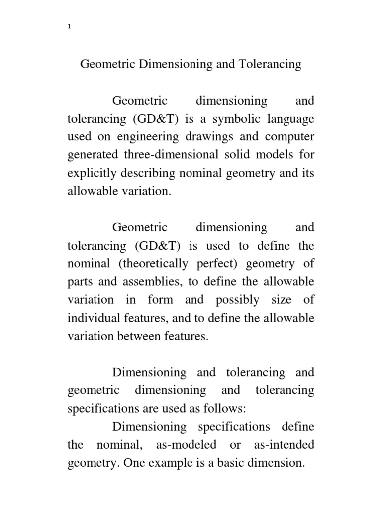 DRAW10W - Geometric Dimensioning and Tolerances | PDF | Scientific ...