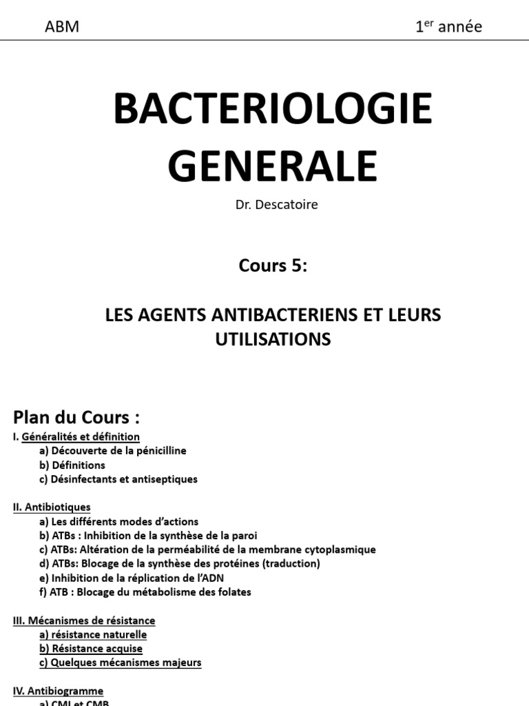 COURS 5 ATB | PDF