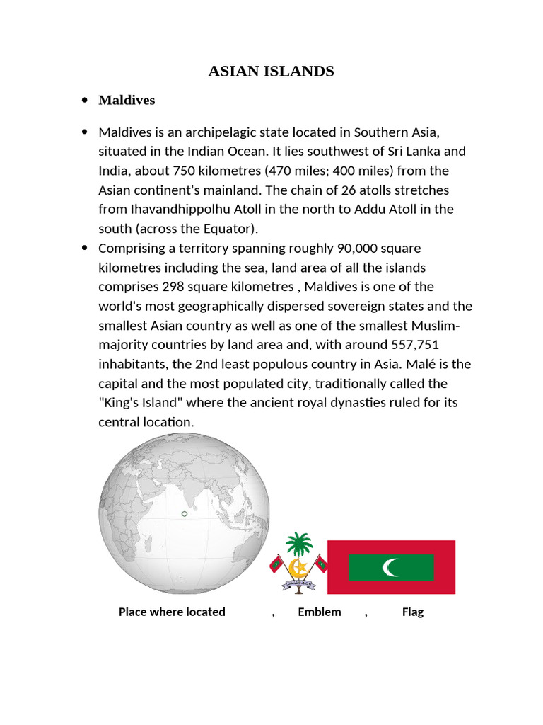 Asian Islands | PDF