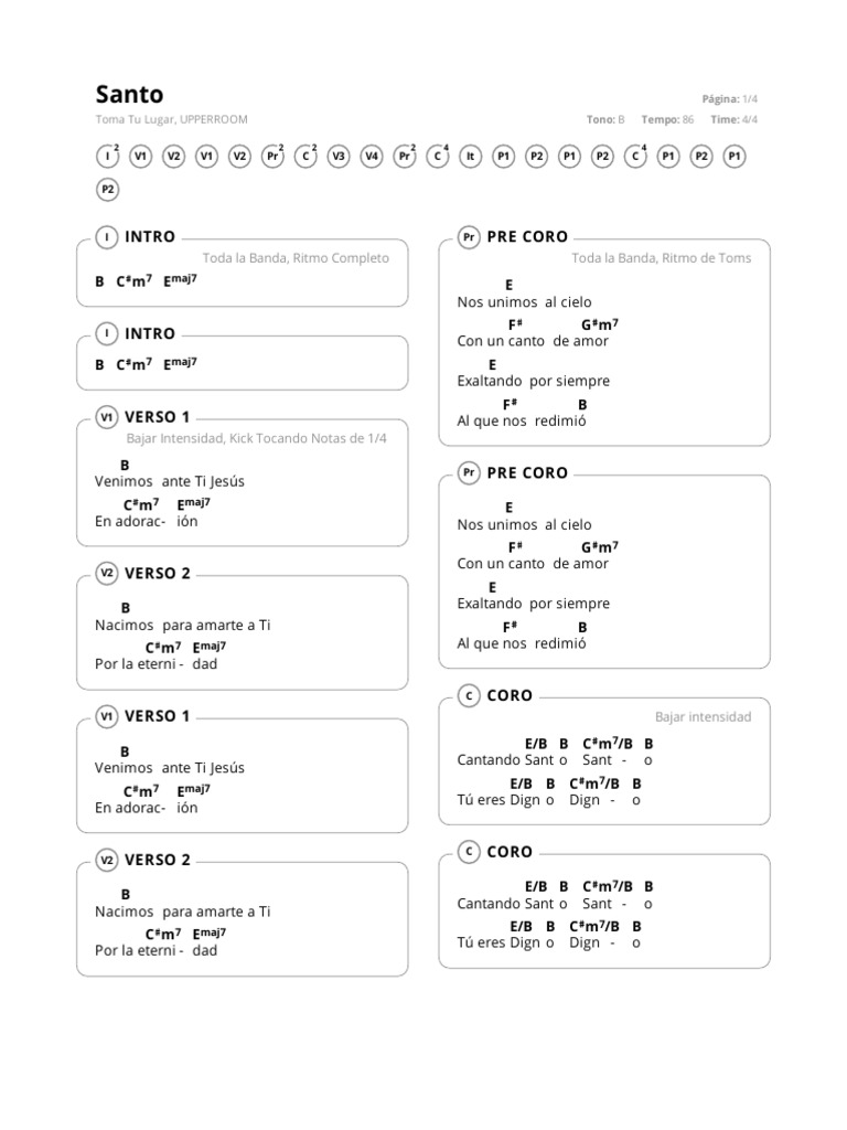 Santo-Toma Tu Lugar - UPPERROOM-Maranatha 1.B | PDF