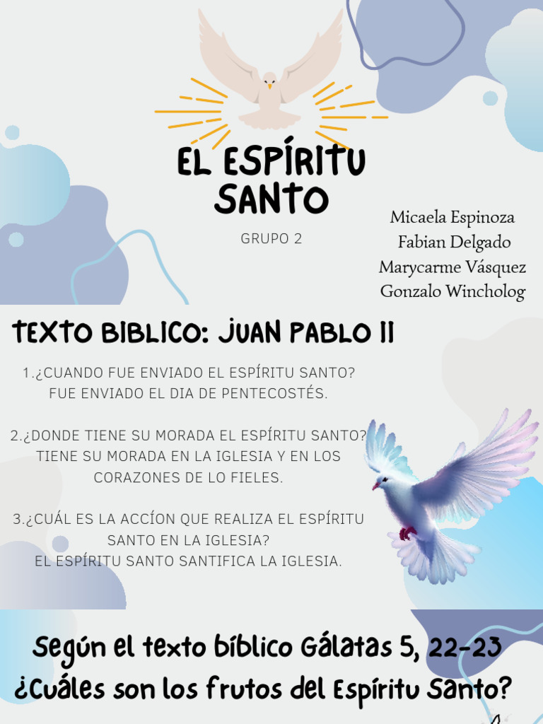 El Espiritu Santo | PDF