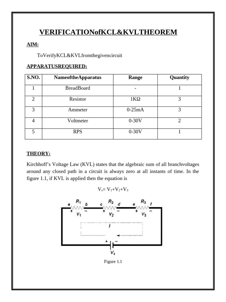Eca Lab Manual Experiment Wise List | PDF | Voltage | Teaching Methods & Materials