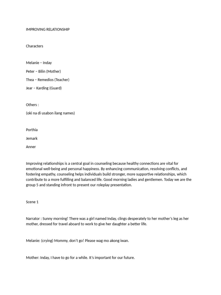 Roleplay Script | PDF