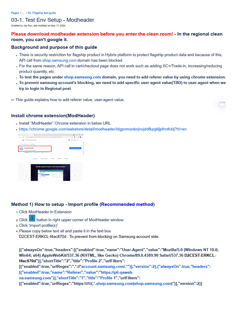 Test With Modheader Guide | PDF