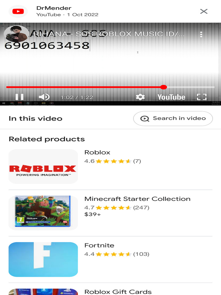 Code 2023 Roblox Music Rihanna Sos - Google Search | PDF