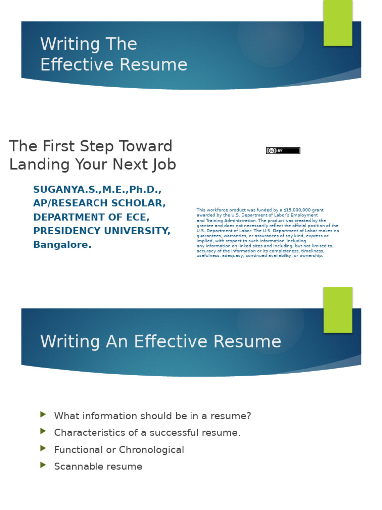 Resume Writing | PDF
