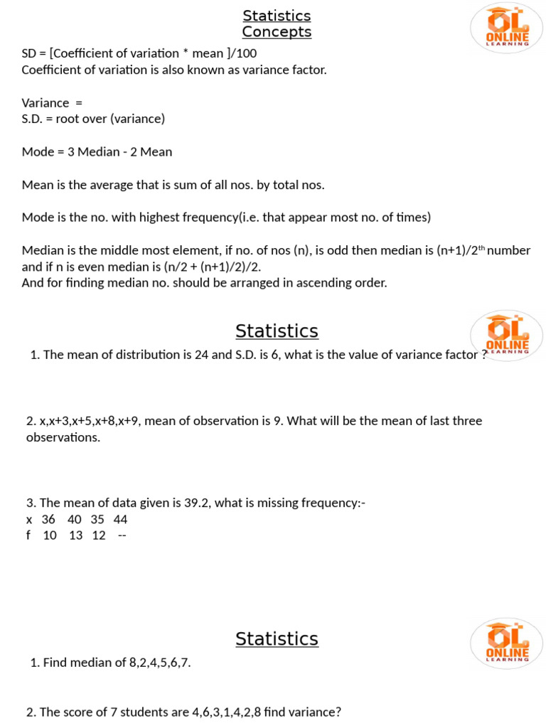 Statistics & Data Interpretation | PDF
