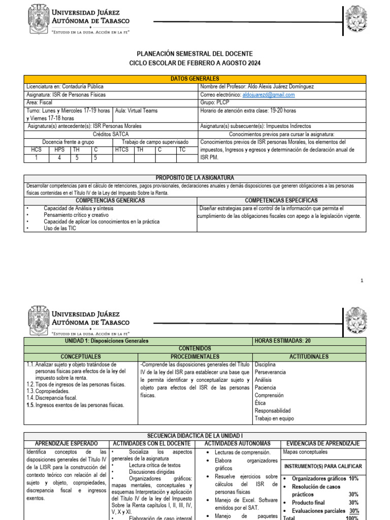 Plan - ISR PF 202402 5R | PDF