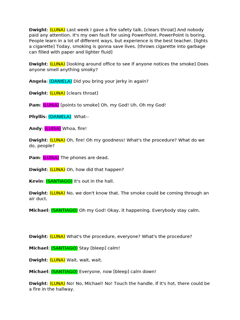 Script The Office CORREGIDO | PDF