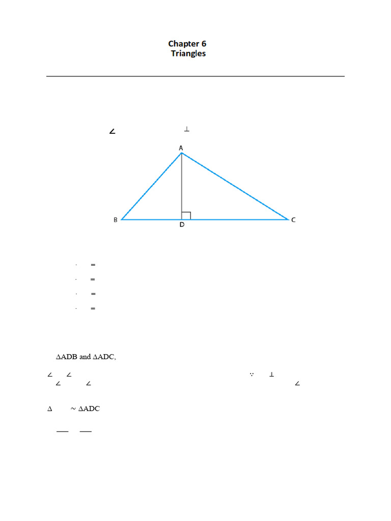Extra Questions of Triangles | PDF