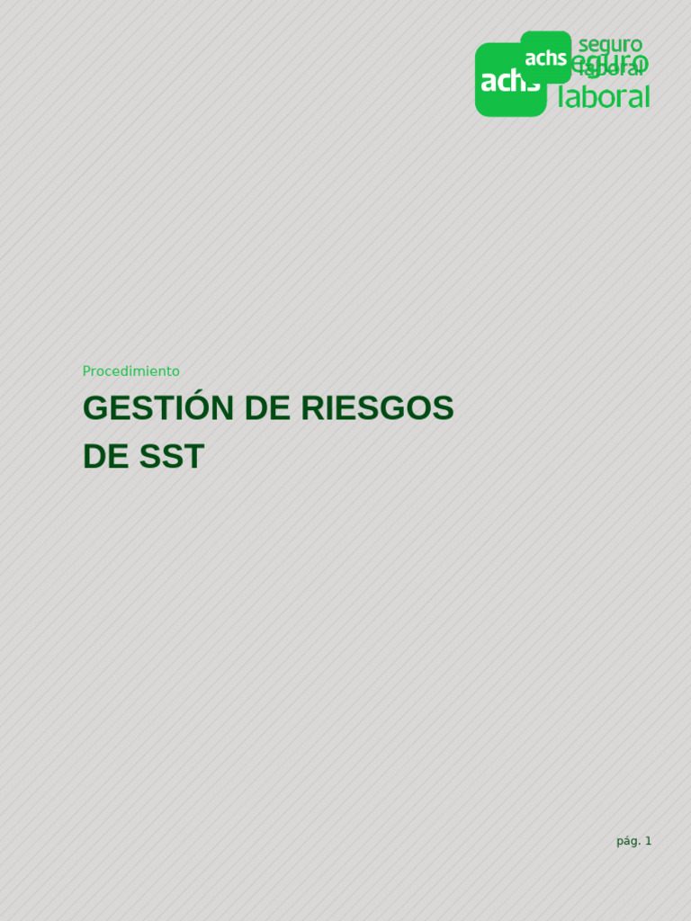 Gestión de Riesgos de SST v.4 | PDF