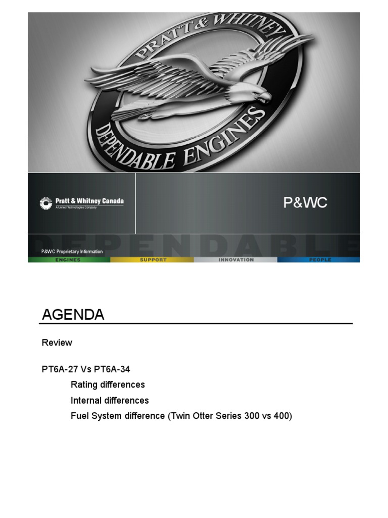 PT6A-27 Vs - 34 Overview (PWC) | PDF