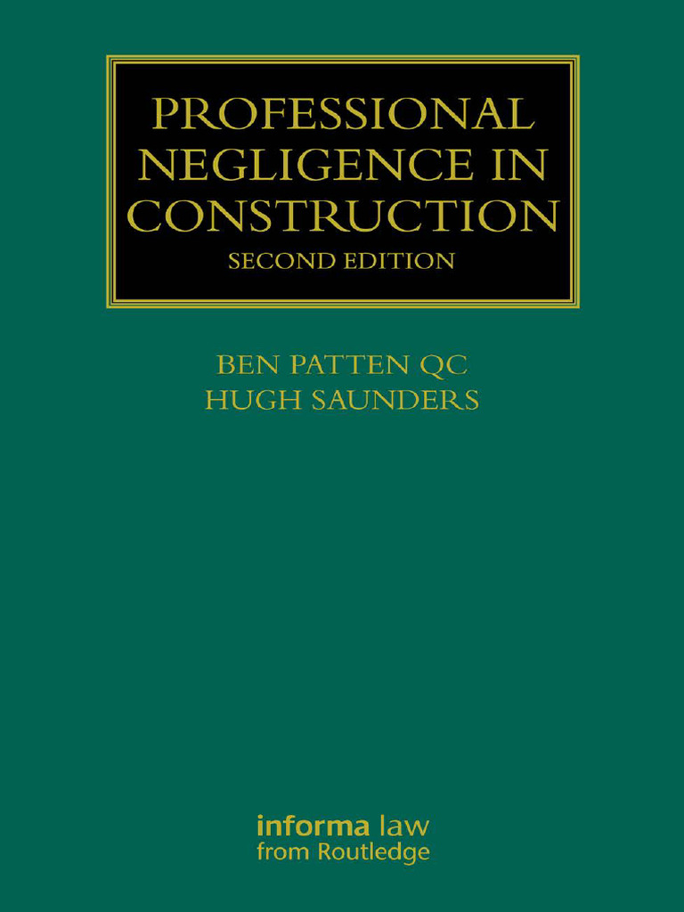 Professional Negligence in Construction | PDF | Duty Of Care ...