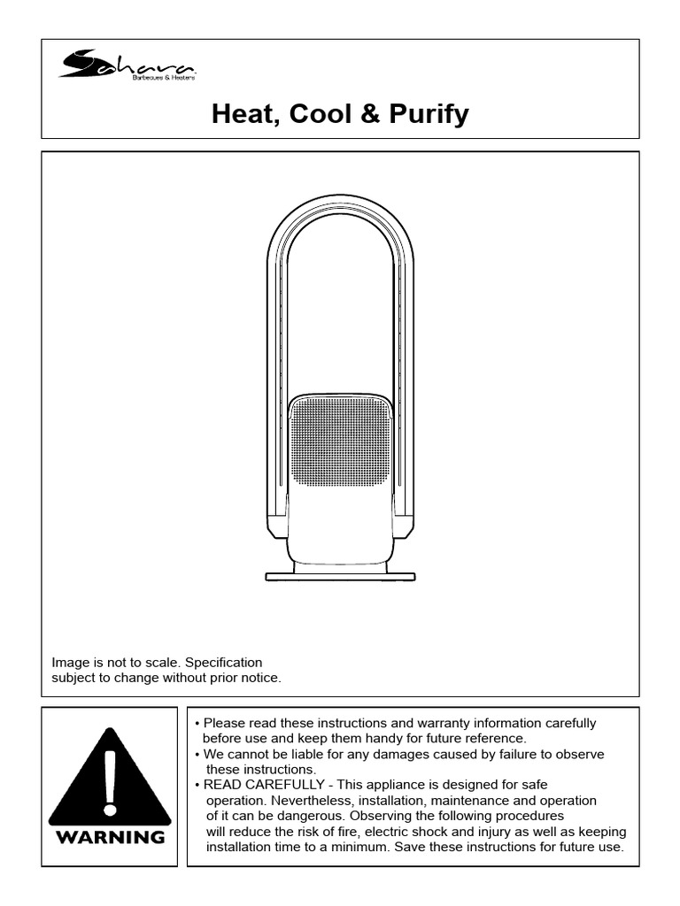 Heat Cool Purify - User Manual | PDF