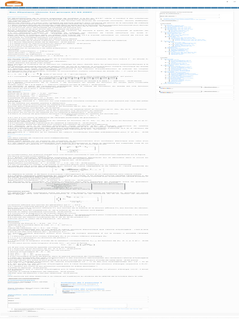 Bac Physique Chimie 1er Groupe S1 S3 2007 - Sunudaara | PDF