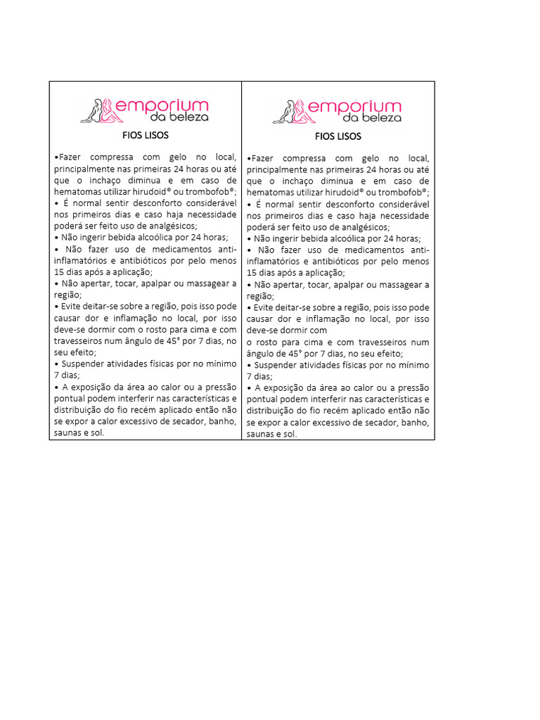 Pós Fios Lisos | PDF