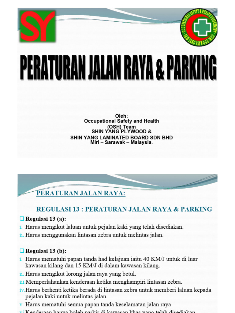 Anak Buah Baru - Jalan Raya & Parking 2018 | PDF