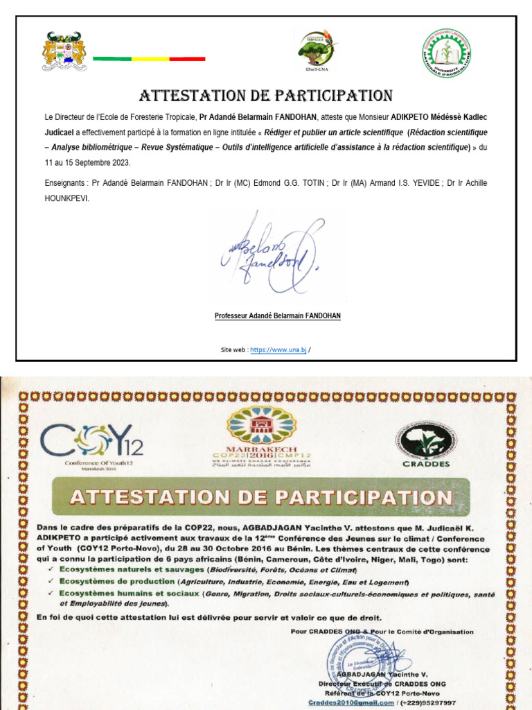 Certificat | PDF