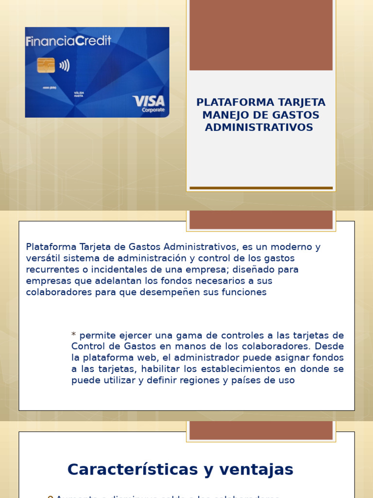 Presenta Tarjeta Monedero | PDF