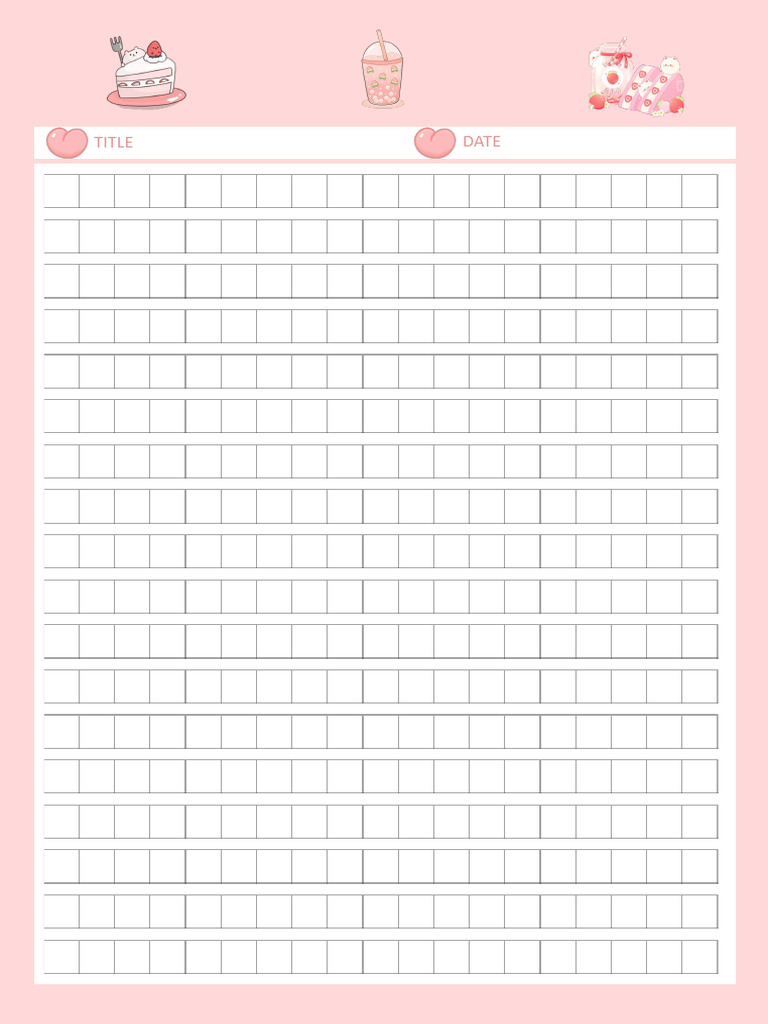 Giấy Caro Pastel Viết Chữ Hán | PDF