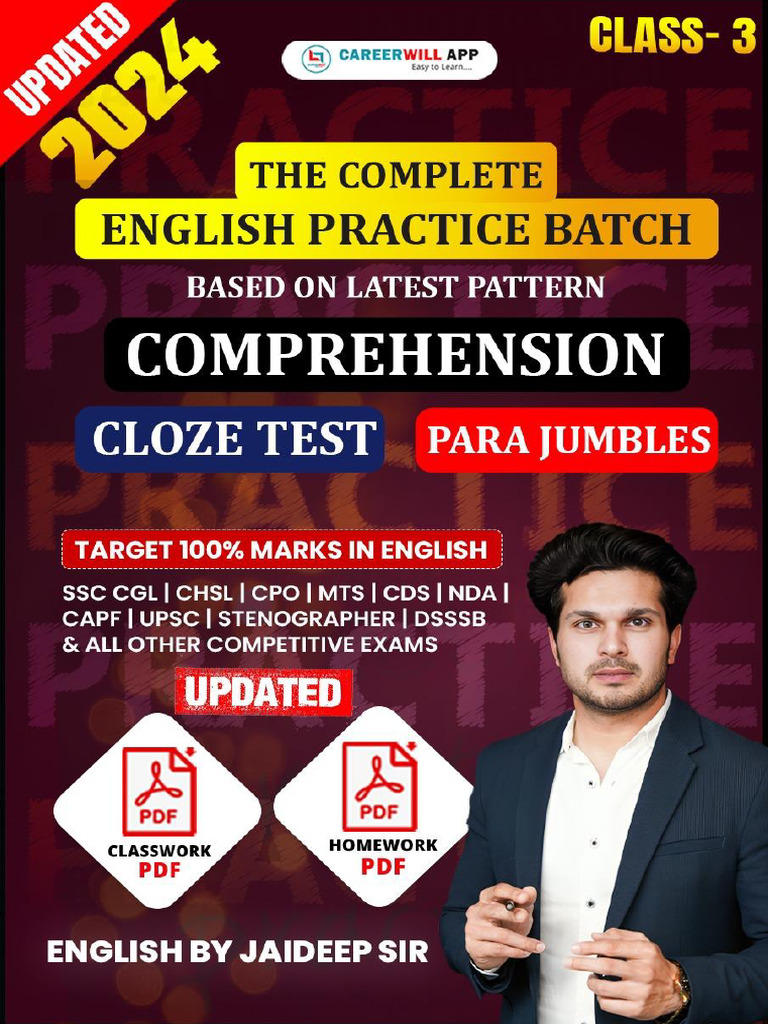Comprehension Class-3 | PDF