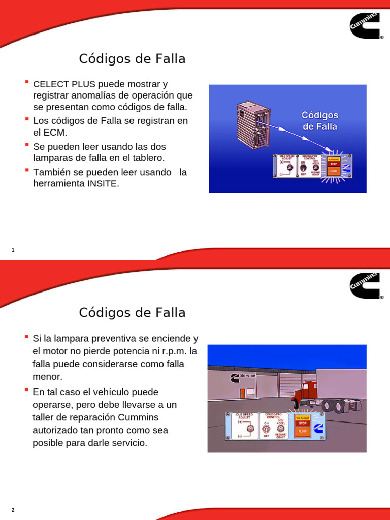 Codigos de Destello de Fallas Celect Plus | PDF